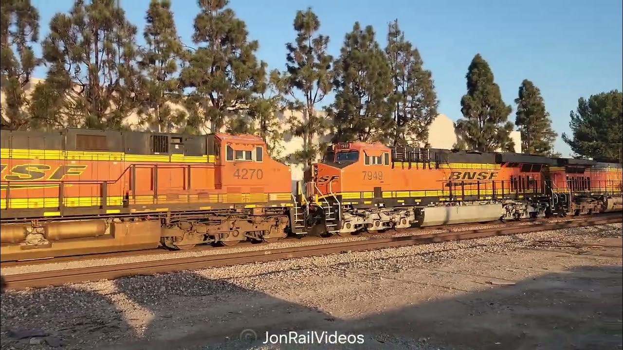 12/15/24 Pre: EB BNSF S train passes through Los Nietos/SFS crossings-1 - YouTube