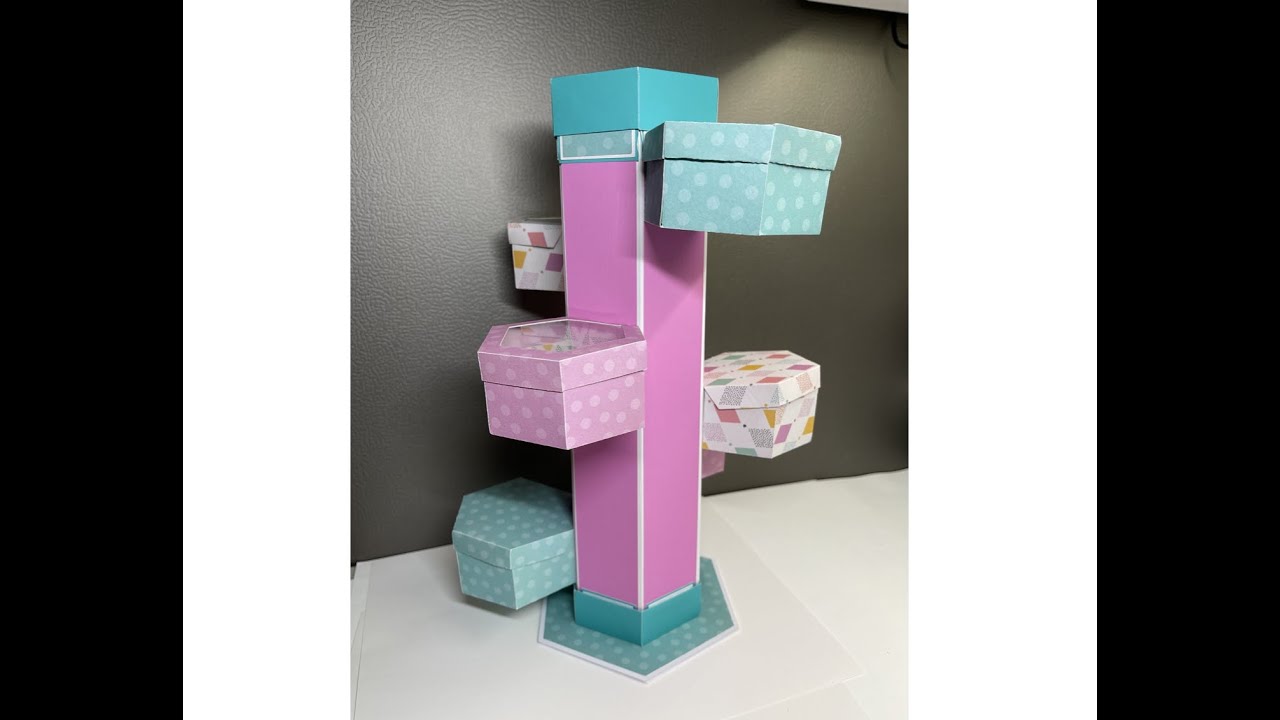 Tower of Hexagon Boxes - YouTube
