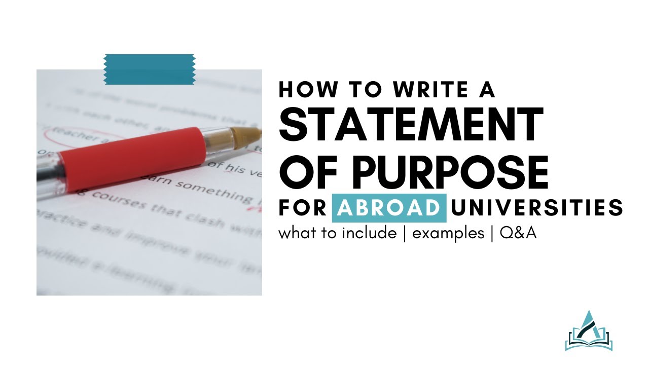 How to Write a Statement of Purpose for International Applications ...