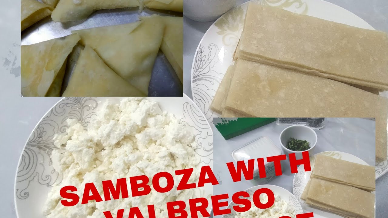 MAKE SAMBOZA WITH VALBRESO WHITE CHEESE &SAATAR LEAVES - YouTube