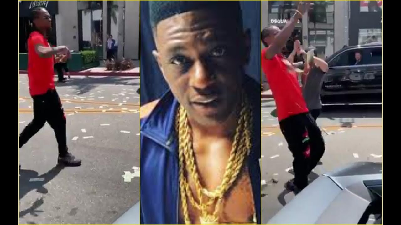 BOOSIE AND HIS ARTIST GIVING OUT FREE MONEY - YouTube