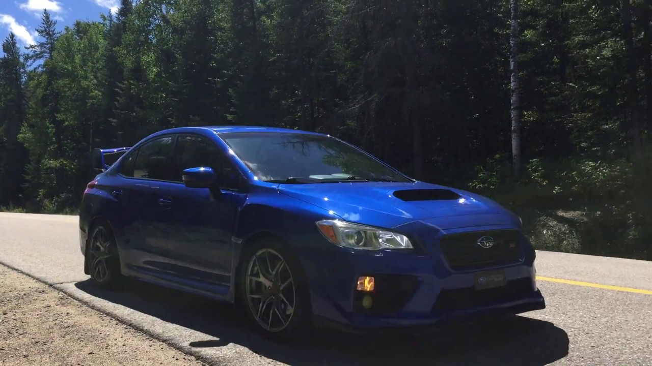 Subaru WRX STI 2016 Tsudo Cat-back exhaust sound with a slow normal ...