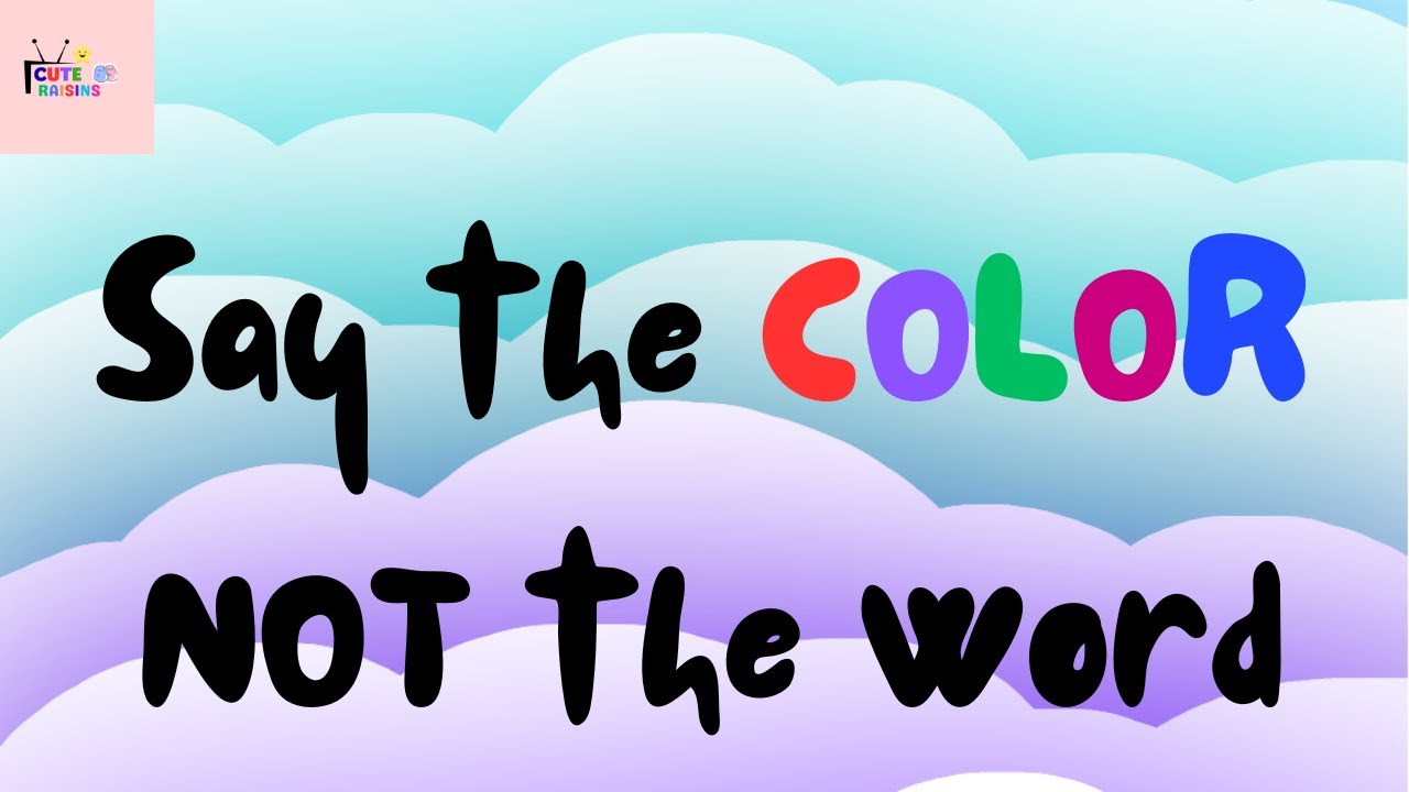 Say the Color not the Word quiz | Brain test | Kids Fun Challenge - YouTube