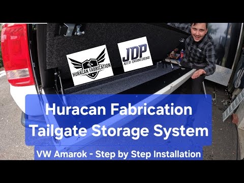 VW Amarok - Huracan Fab Tailgate Storage System - Step by Step DIY ...