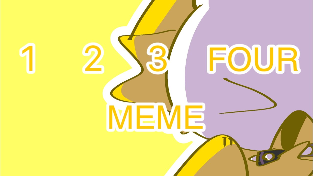1 2 3 four animation meme (big gift) - YouTube