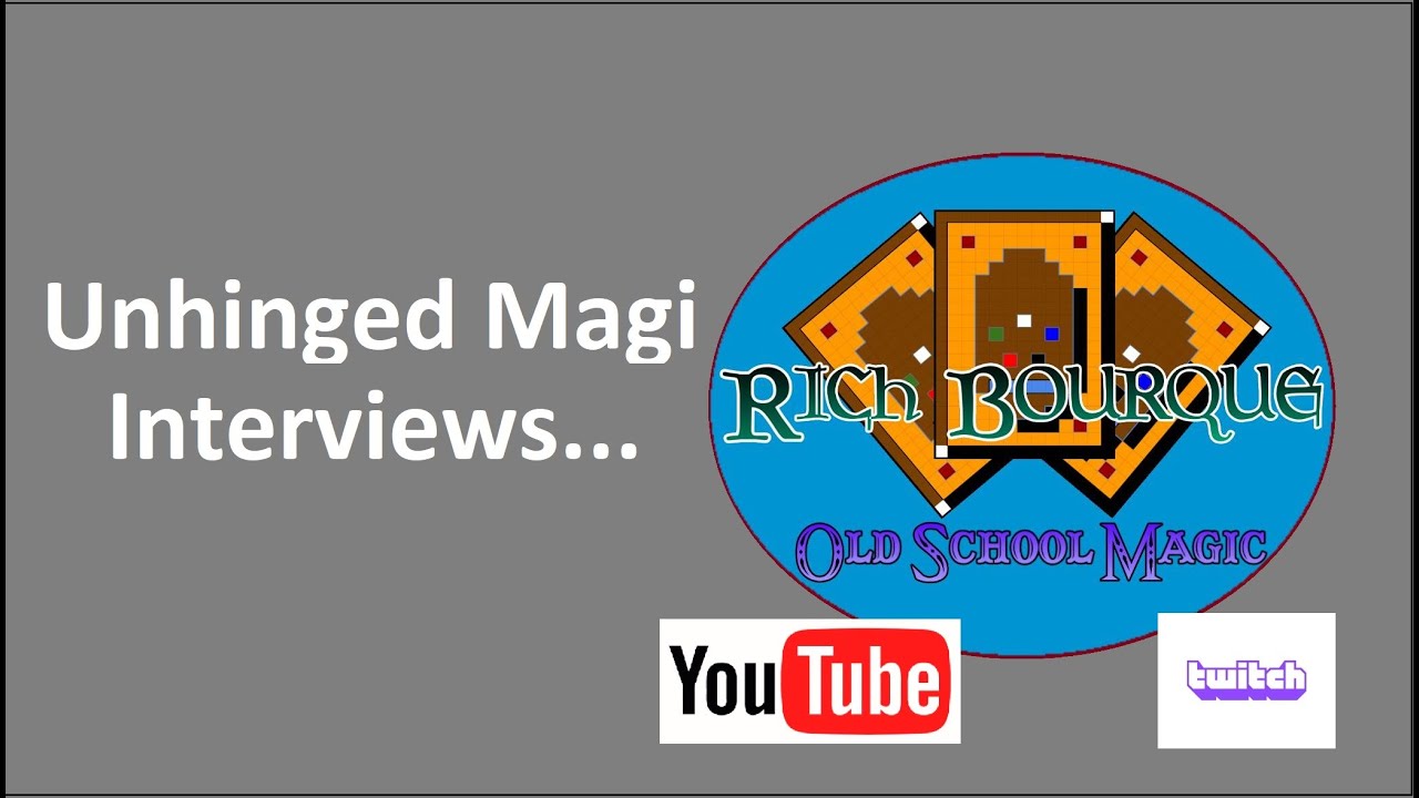 Interview with Rich Bourque (Old School magic streamer) - YouTube