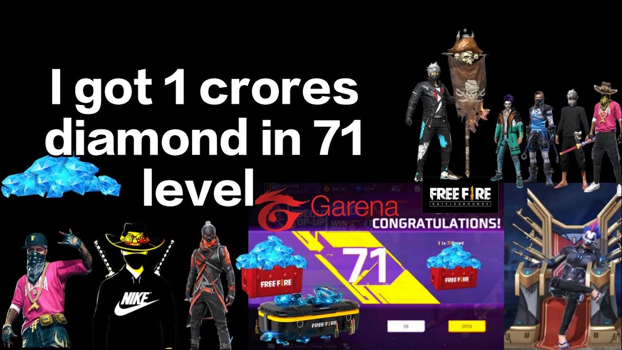 I GOT 1 CRORES (10000000) diamond 💎 in 71 level Garena free fire 🔥🔥# ...