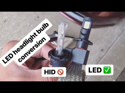 LED HEADLIGHT BULB CONVERSION & Oil change for G35 - YouTube
