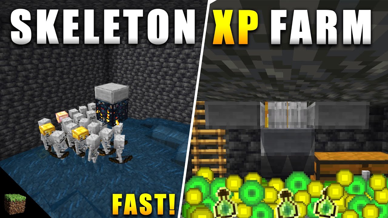 Fast 1.20 Skeleton Spawner XP & Bone Farm for Minecraft Bedrock (MCPE ...