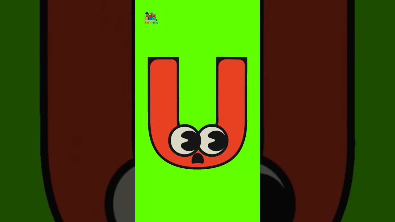 green screen animated Letter U, #greenscreen #animation #toonpoor - YouTube