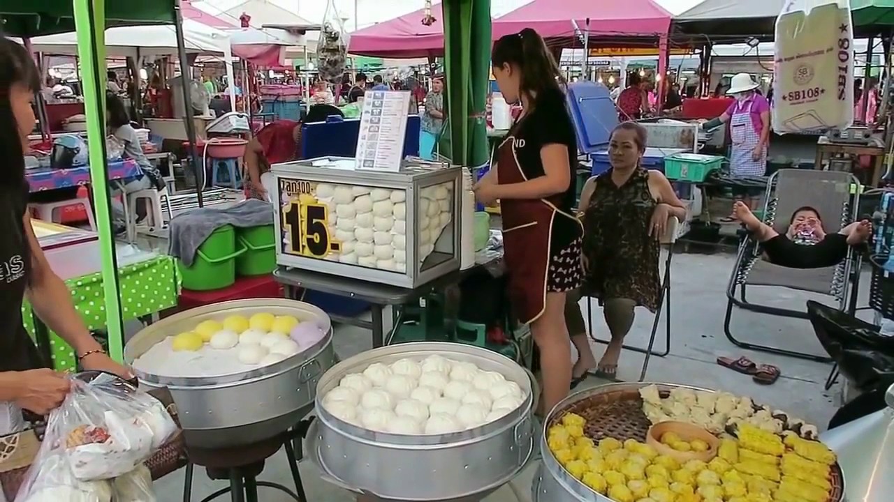 Thai Dim Sum - Selection of Thai Food Bangkok - Thai Street Food - YouTube