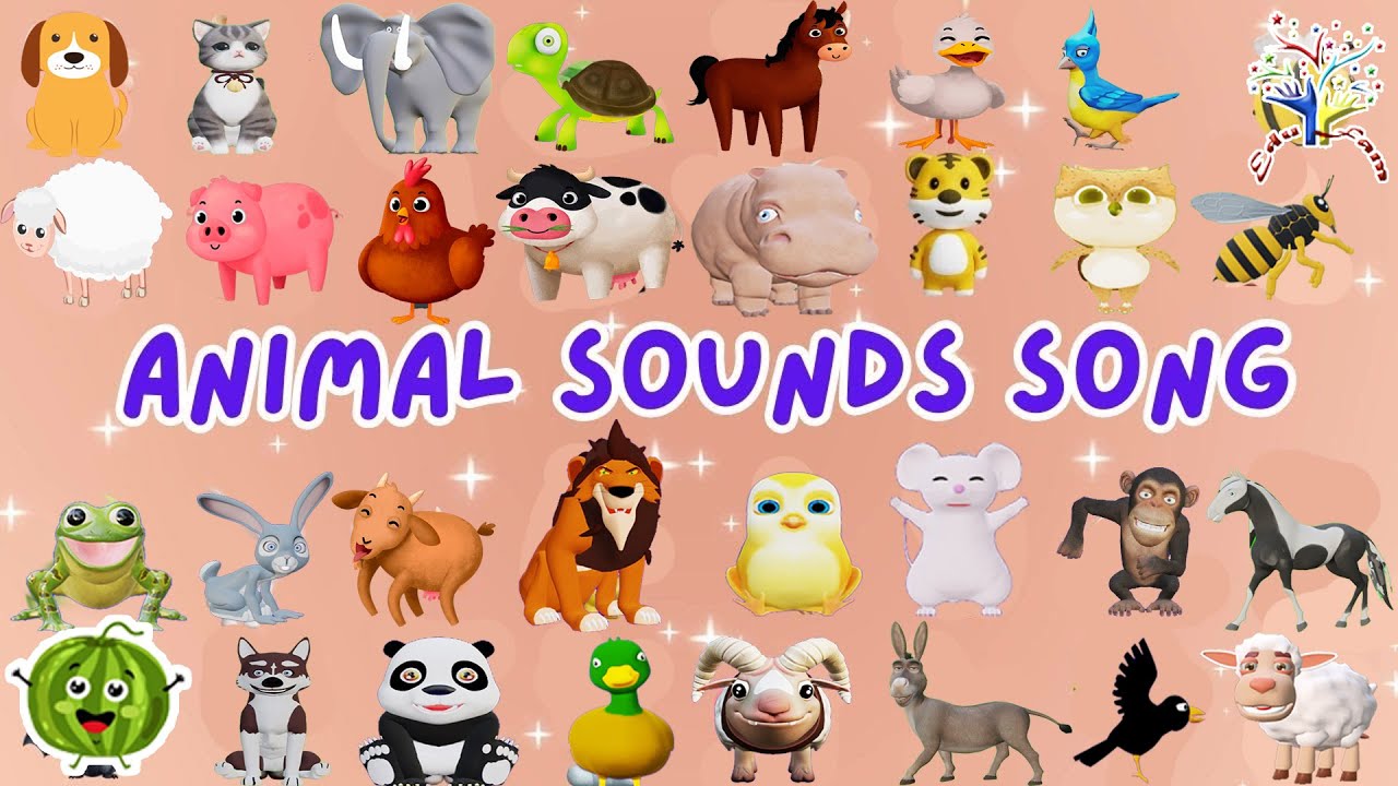 The Animal Sounds Song TA3A1 These Are The Sounds That The Animals Make ...