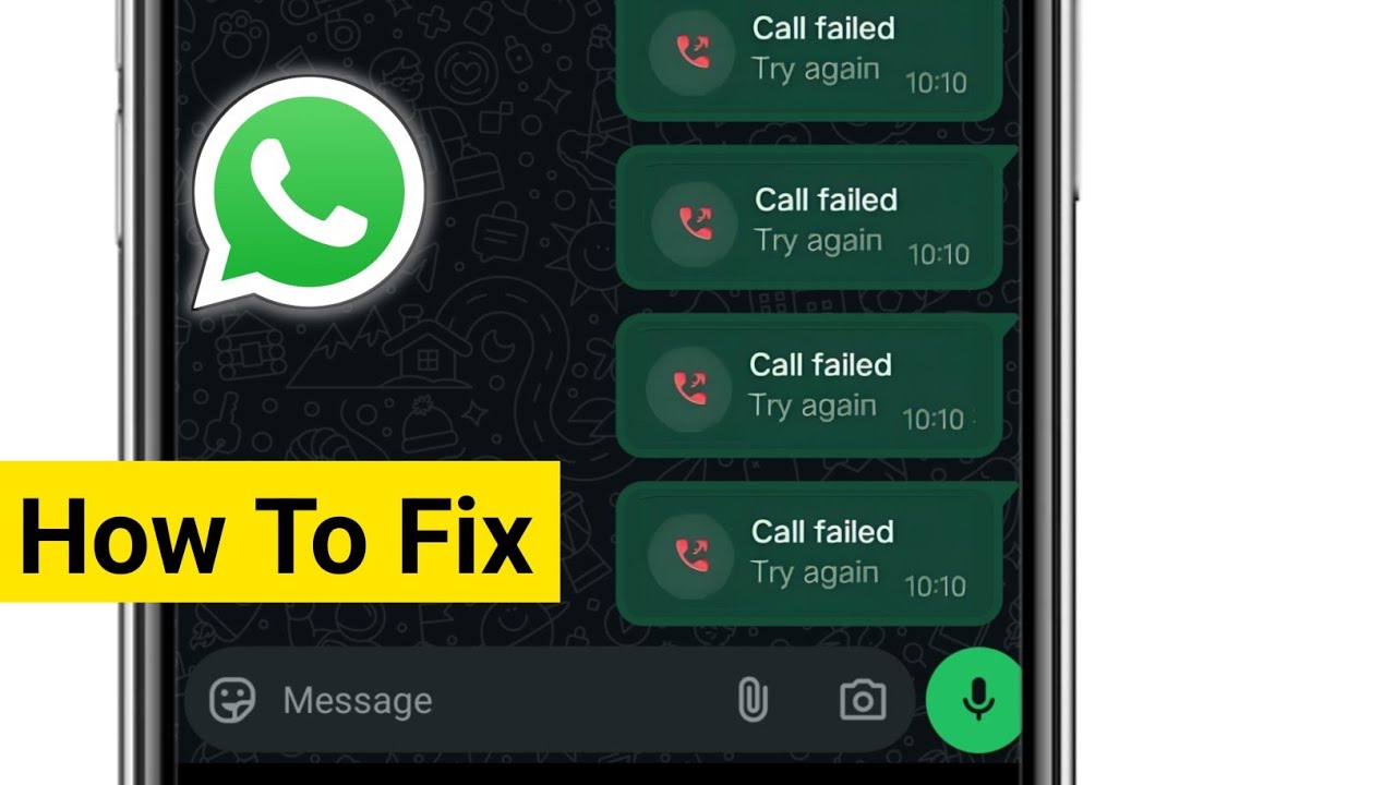 WhatsApp Call failed Try again Problem || Fix Call failed Try again on ...