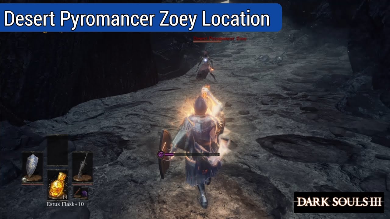 Dark Souls 3: Desert Pyromancer Zoey Location - YouTube