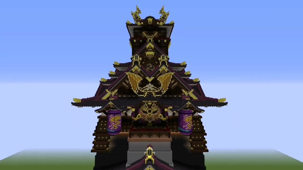 Inazuma Castle build in Minecraft !! - YouTube