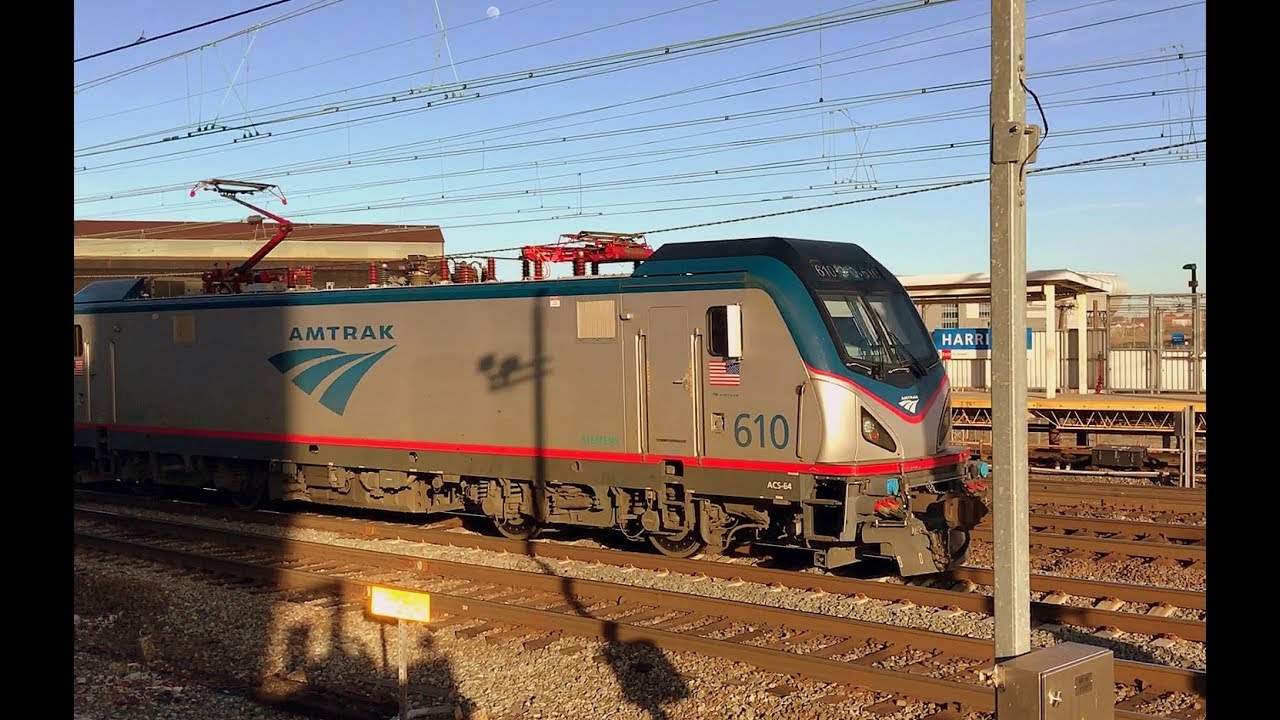 AMTRAK ACS Sprinter # 610 with NorthEastern Corridor service towards ...
