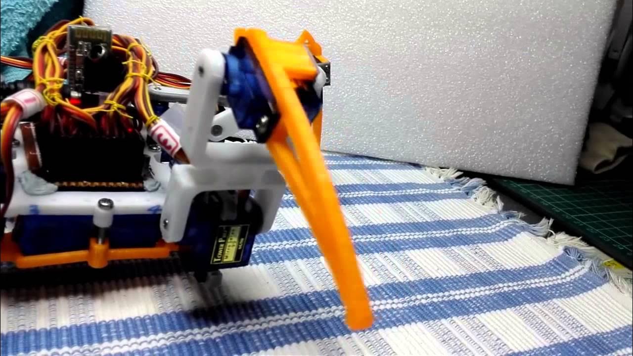 Spider Robot v3.0 demo (quadruped, quad robot) - YouTube
