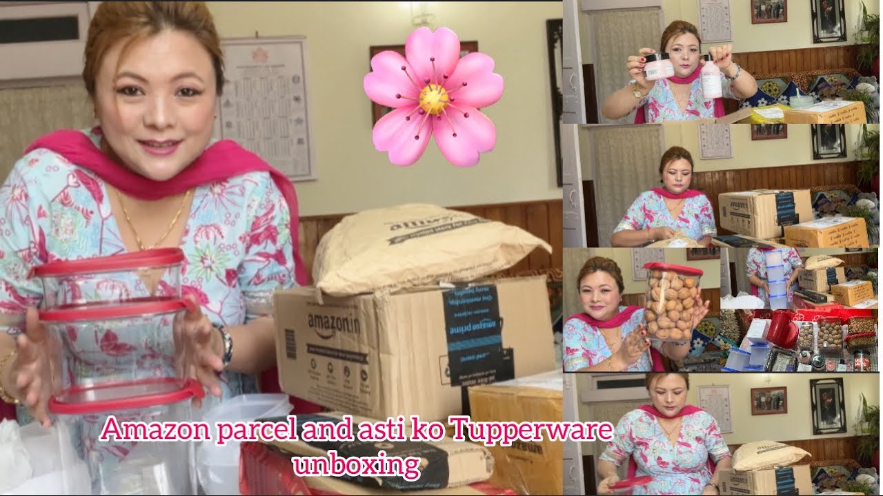 Unboxing Amazon parcel||Ani astiko Tupperware ko samaan.😇😍🥳 - YouTube