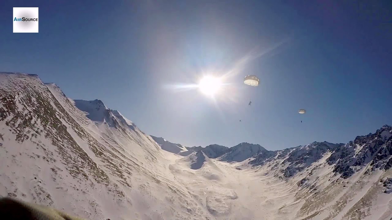 Army Infantry Arctic Jump into Geronimo DZ, Alaska - POV Cam - YouTube