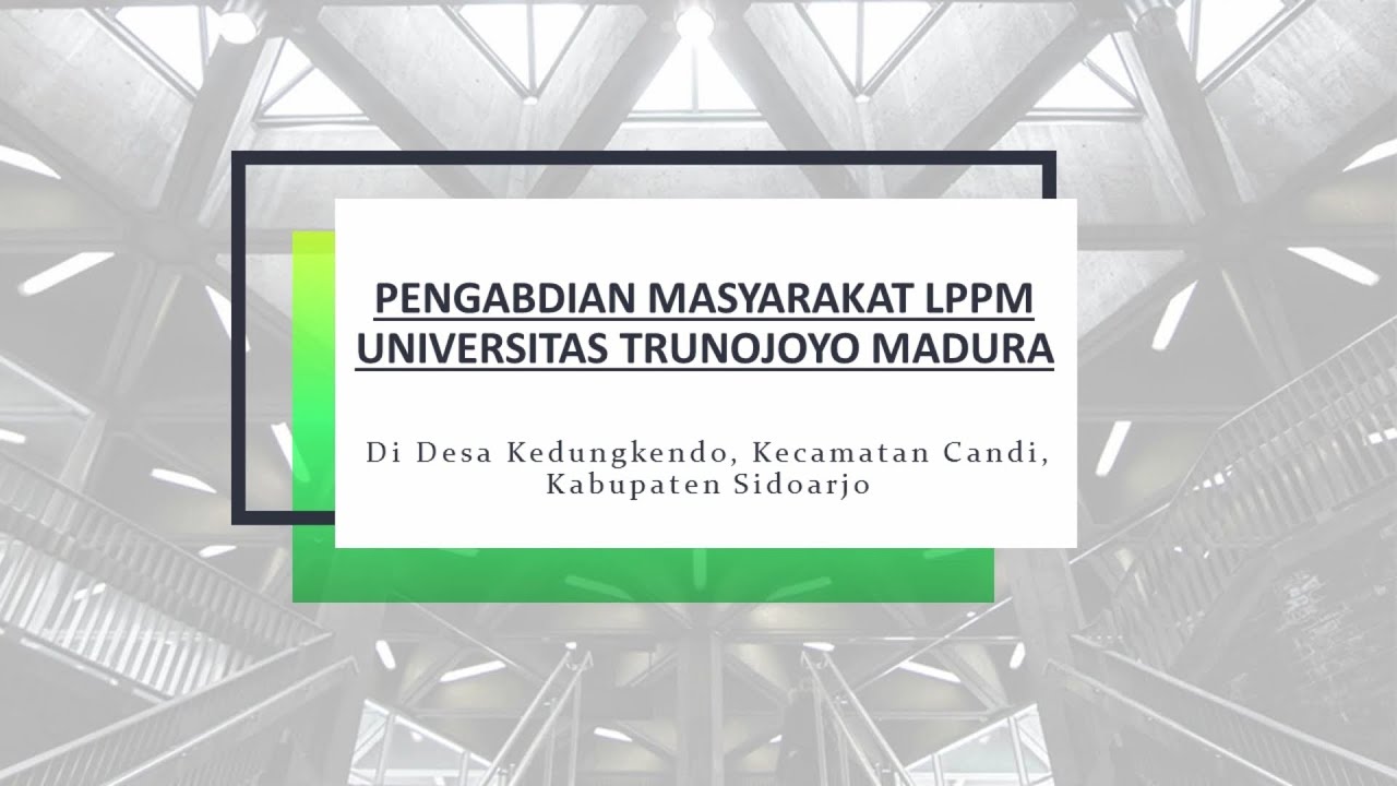 Pengabdian Masyarakat LPPM UTM di Desa Kedungkendo #KKNUTMCOVID19 - YouTube
