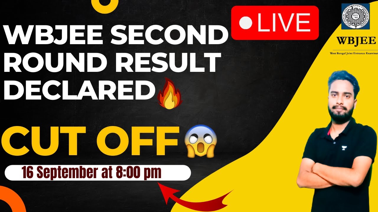 Wbjee 2022 Second round allotment result declared🔥|Wbjee 2022 cut off😮 ...