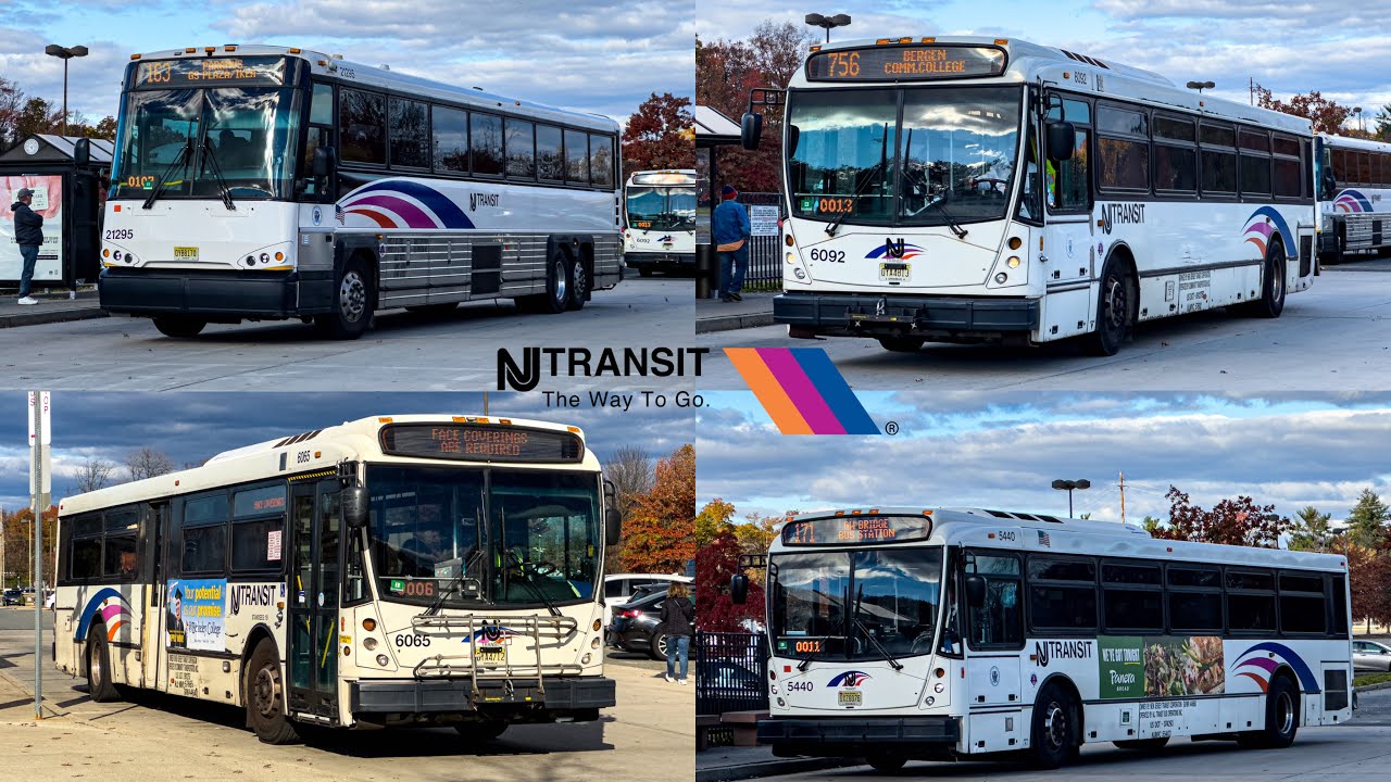 New Jersey Transit Mini Bus Compilation at Garden State Plaza - YouTube