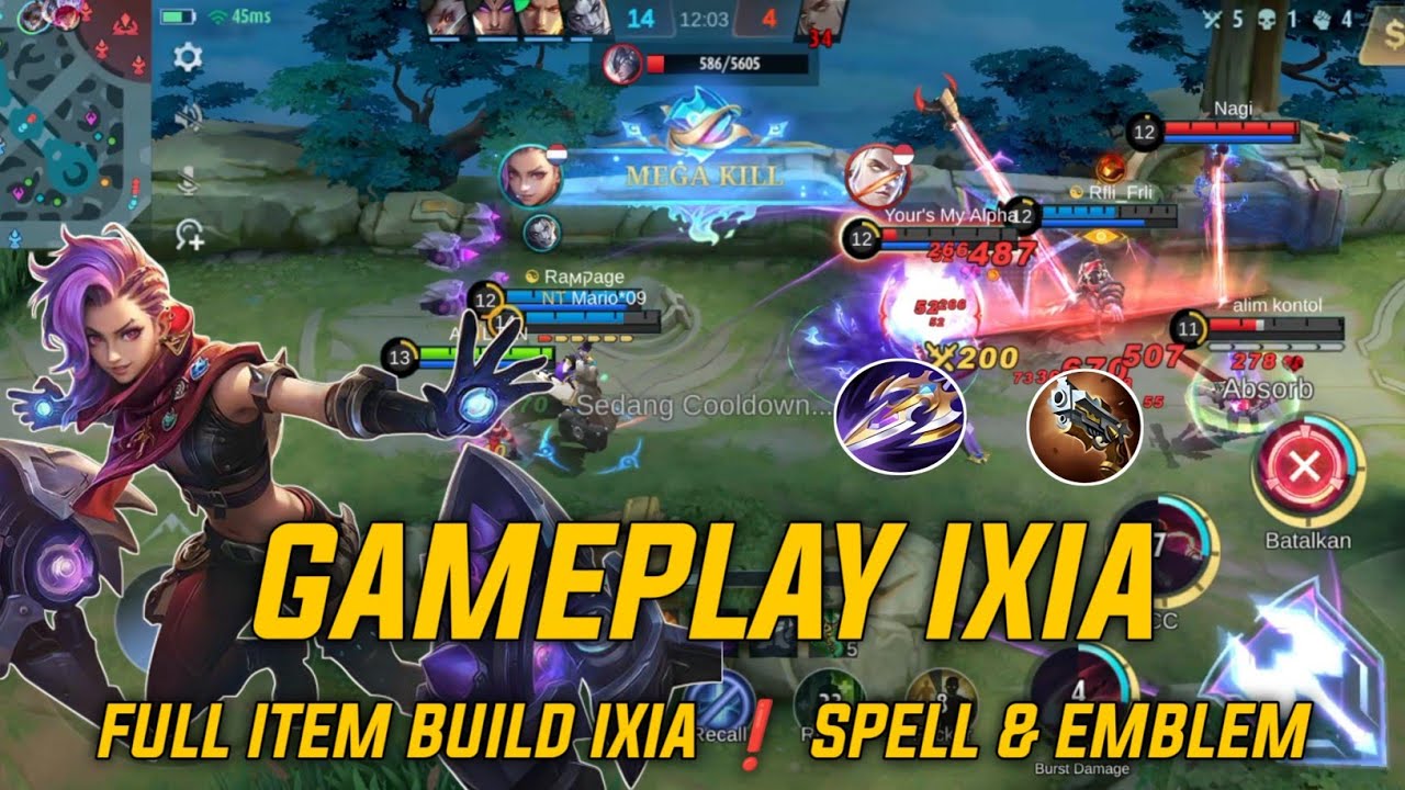 TUTORIAL & GAMEPLAY IXIA EMBLEM IXIA & BUILD IXIA TERSAKIT + CARA MAIN ...
