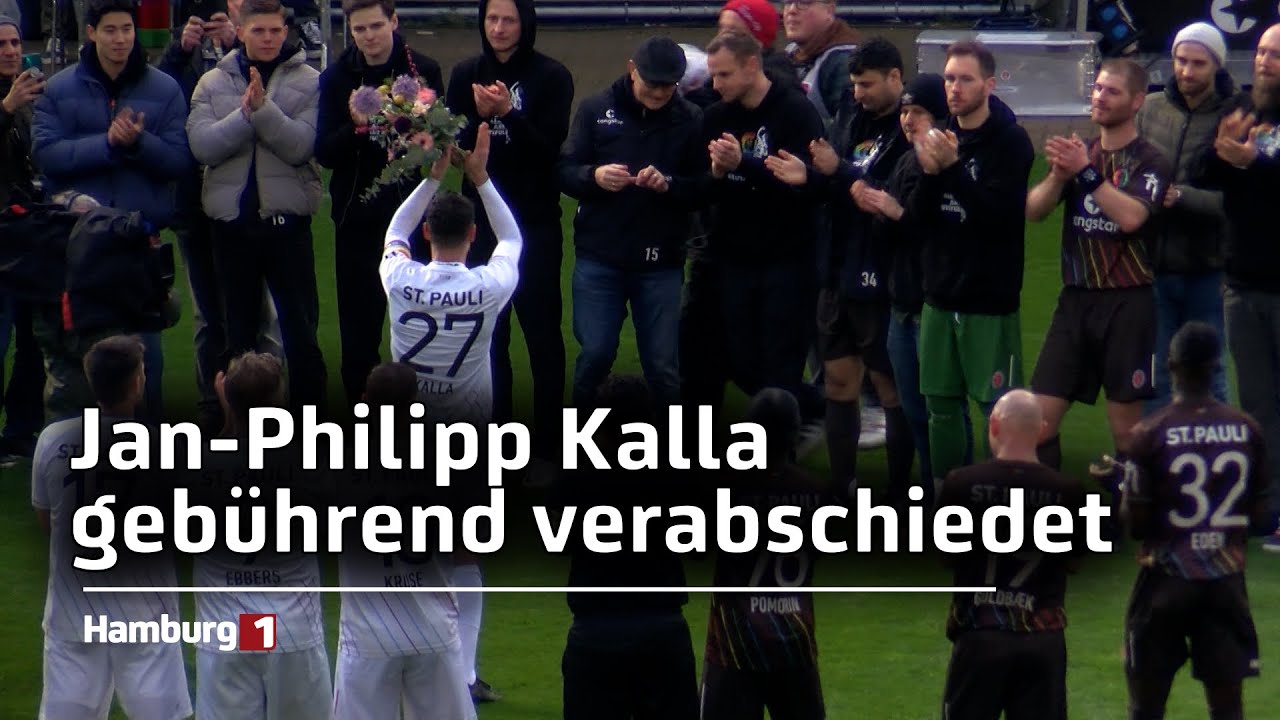 Vor über 10.000 Zuschauern: Jan-Philipp Kalla gebührend verabschiedet! - YouTube