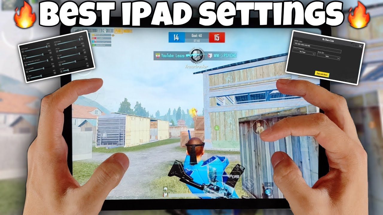 BEST SENSITIVITY AND CONTROL FOR IPAD🔥PUBG MOBILE HANDCAM - YouTube