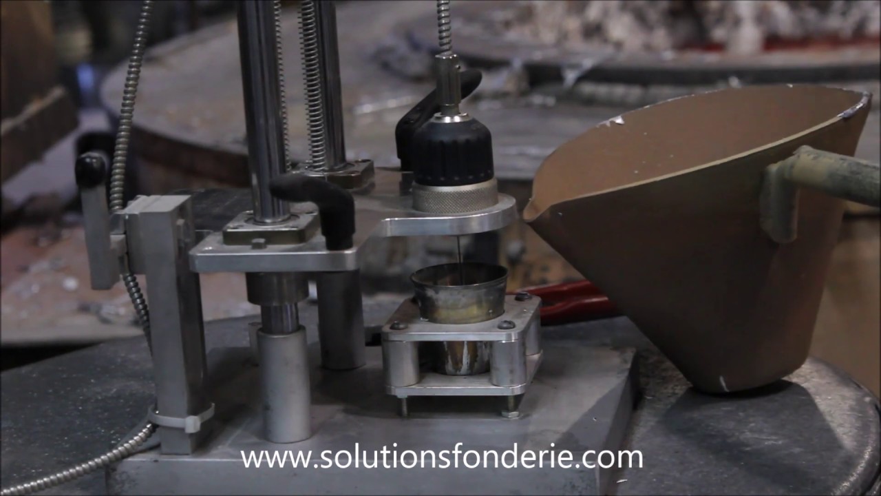 aluminum melt thermal analysis SF sample video - YouTube