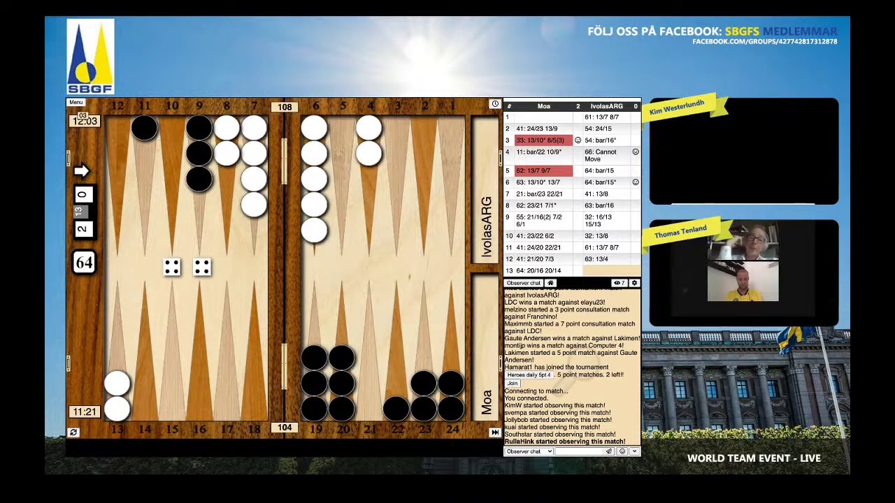 Landskamp: 🇸🇪 Johan Moazed vs 🇦🇷 Ivan Briones - YouTube