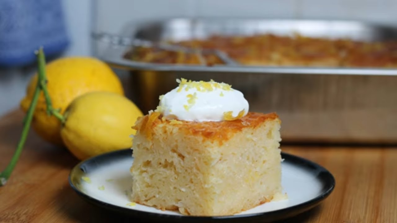 Lemonopita 🍋 - Learn to Make Authentic Greek Lemon Pie a delicious cake ...