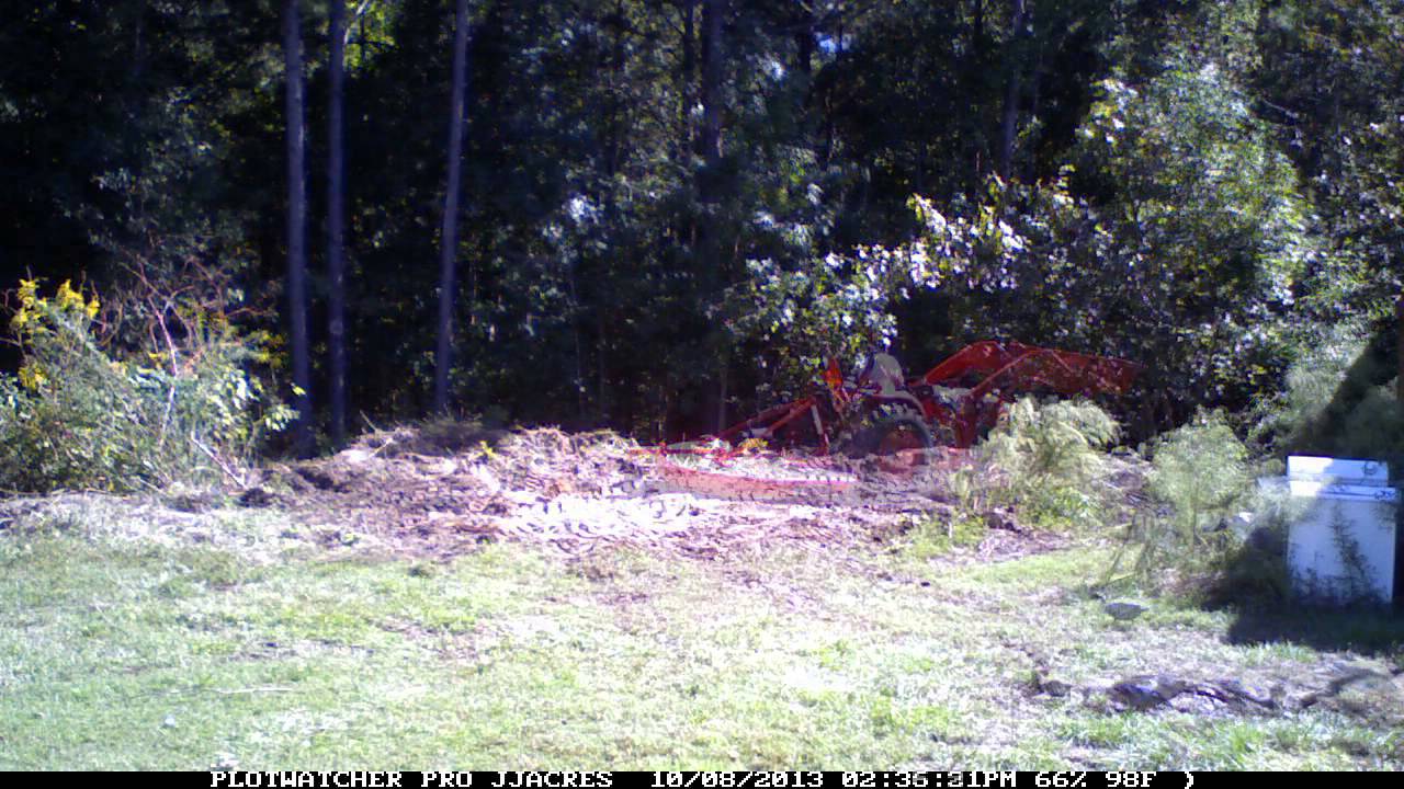 Time Lapse: Flattening Land with a Tractor - YouTube