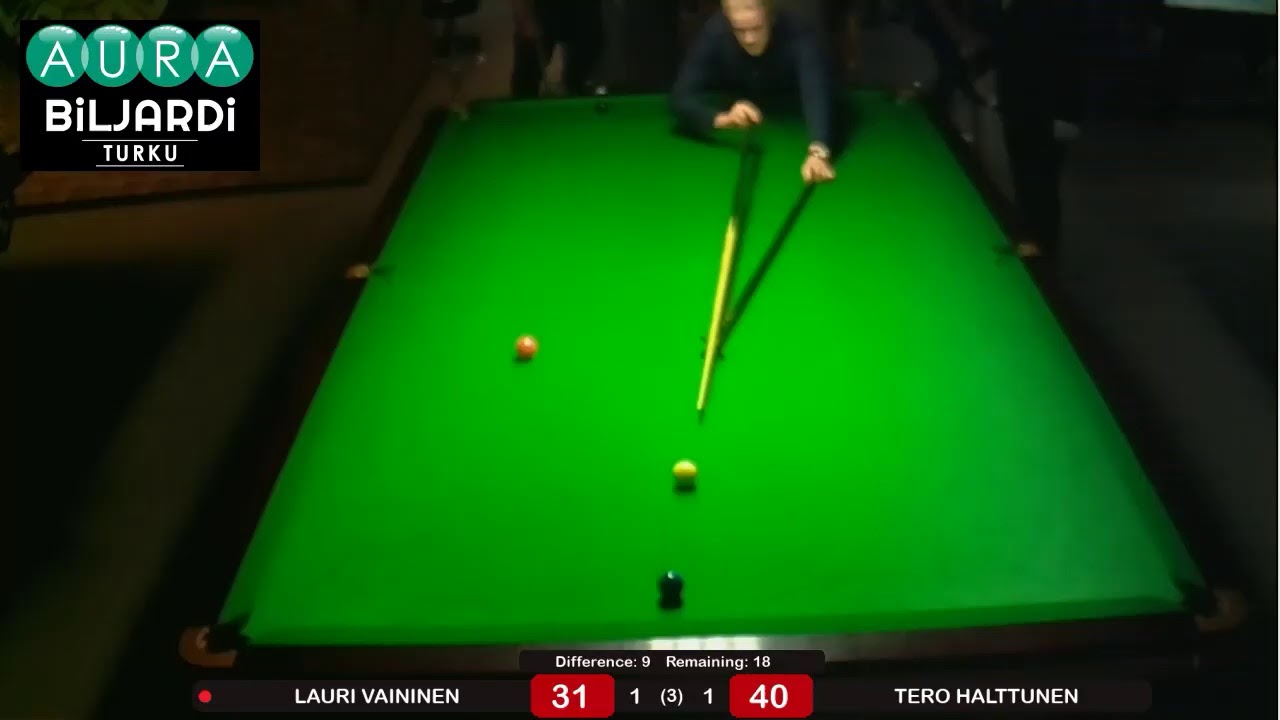 Aura Biljardi - Snooker Table 2 Live - YouTube
