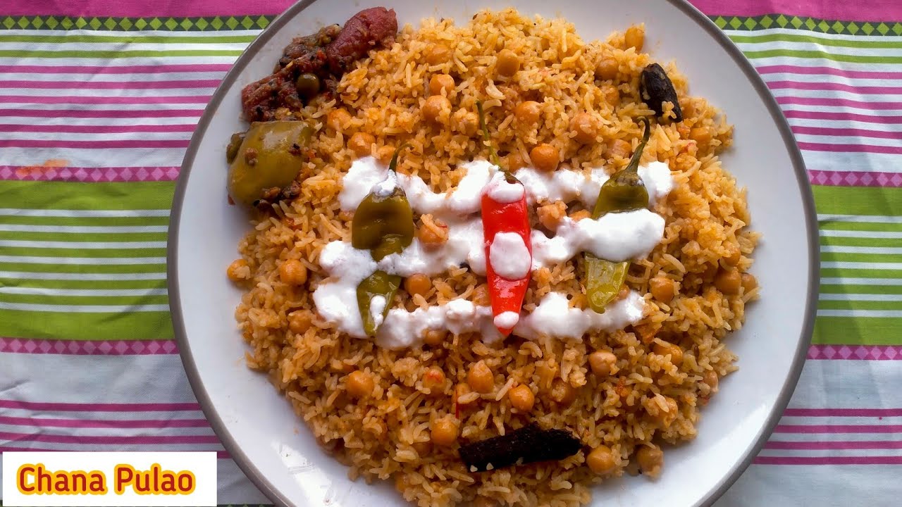 How To Make Chana Chawal | Tasty Chana Pulao Recipe | Chickpea Rice ...