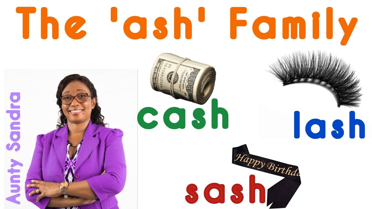 The 'ash' Word Family | Blending Letter Sounds | Rhyming Words ...
