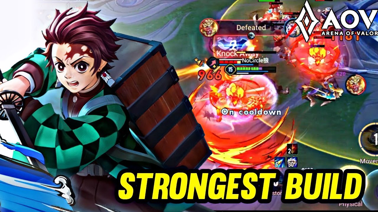 YAN/TANJIRO GAMEPLAY | STRONGEST BUILD - ARENA OF VALOR - YouTube