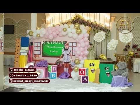 Ad günü və məktəb üçün şar ilə bəzədilmiş dekor / ZedEks Dizayn / #zedeksdizayn #dekor #zxdesign