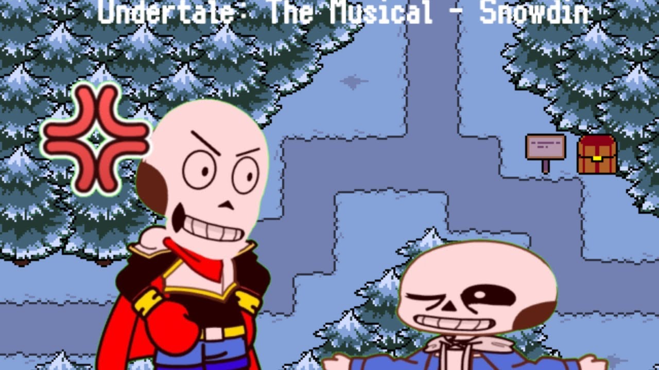 Undertale Reacts To: Undertale The Musical - SNOWDIN - YouTube