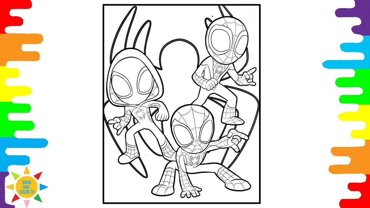Spidey and His Amazing Friends Coloring Pages | Superheroes Coloring ...