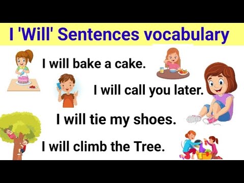 I "will" Sentences vocabulary | Everyday English Sentences with "will ...