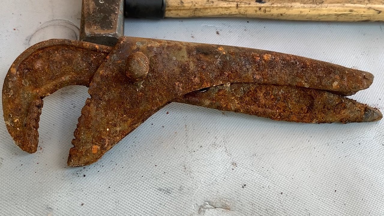 Restoration Rusty Old Wrench Pliers, Repair And Reuse // The Worker ...