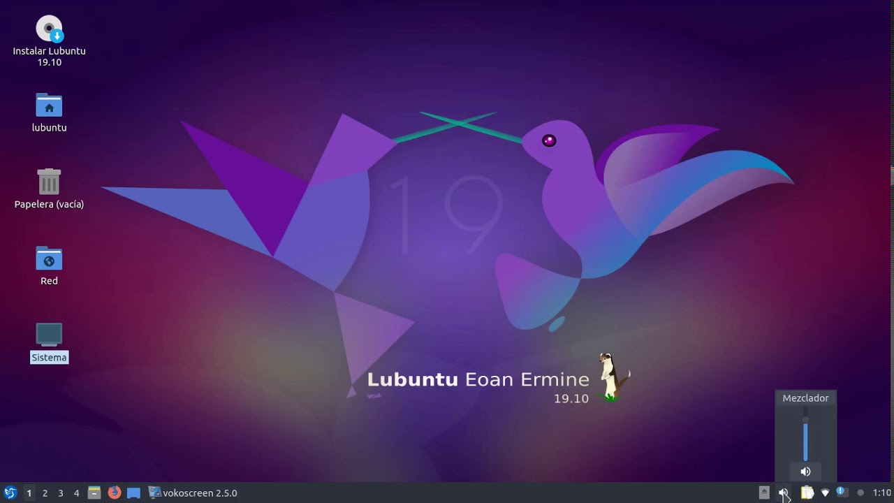 Lubuntu 19.10 Eoan Ermine Review 2020 Distro Ligera - YouTube