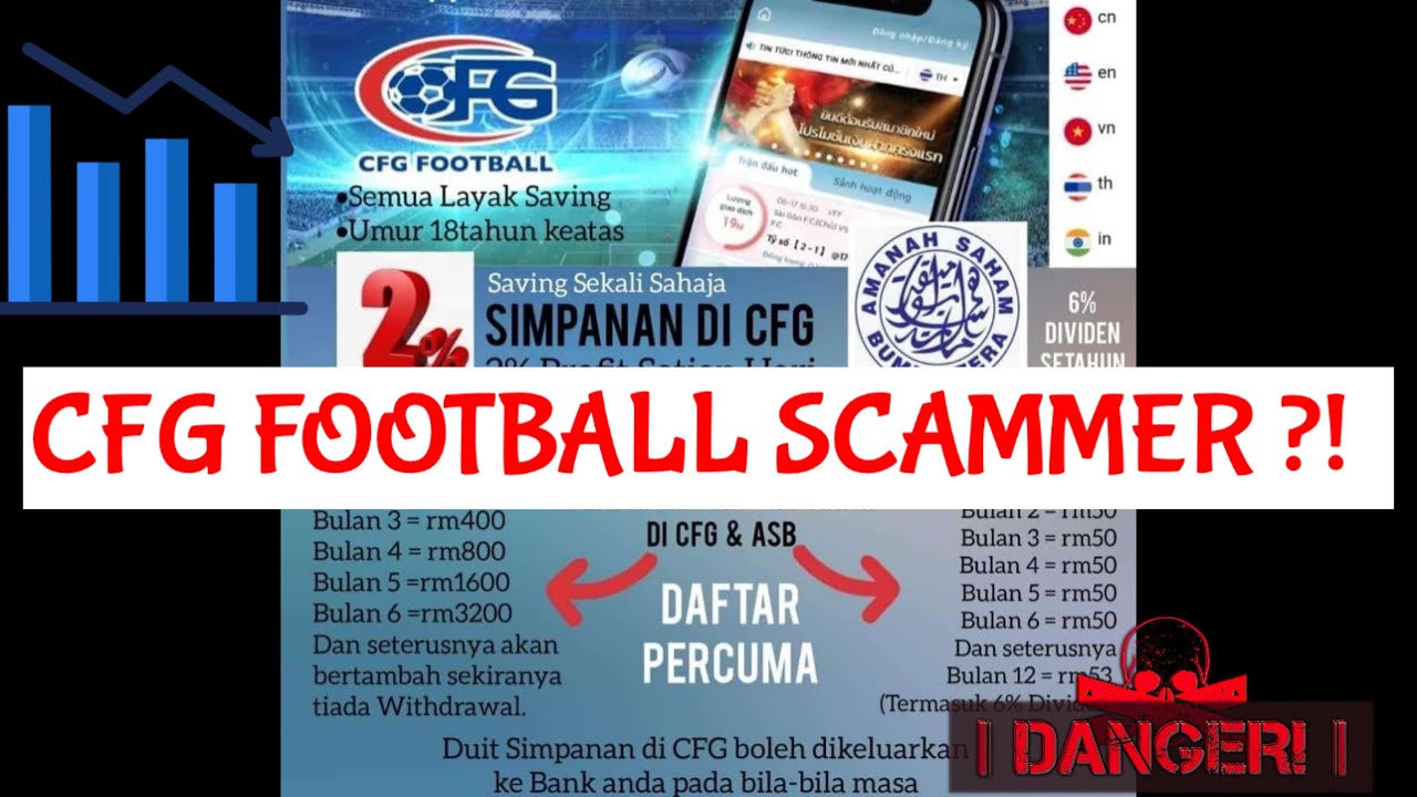 CFG FOOTBALL SCAMMER ?! 3 sebab kenapa scam.. Aplikasi judi bola sepak ...