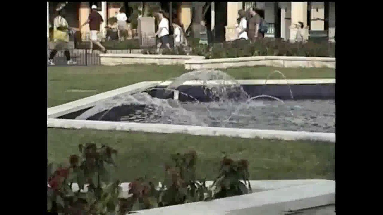 water fountain six flags over texas - YouTube