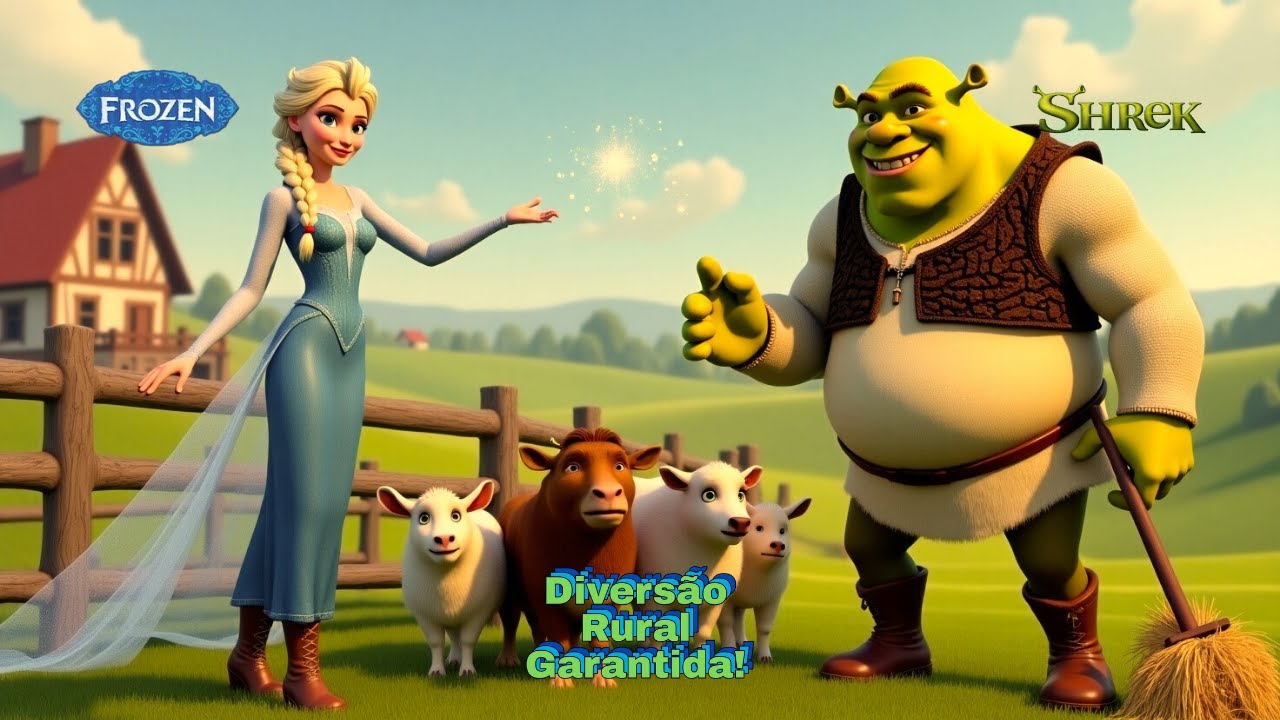 Frozen e Shrek na Fazenda: Diversão Rural Garantida! - YouTube
