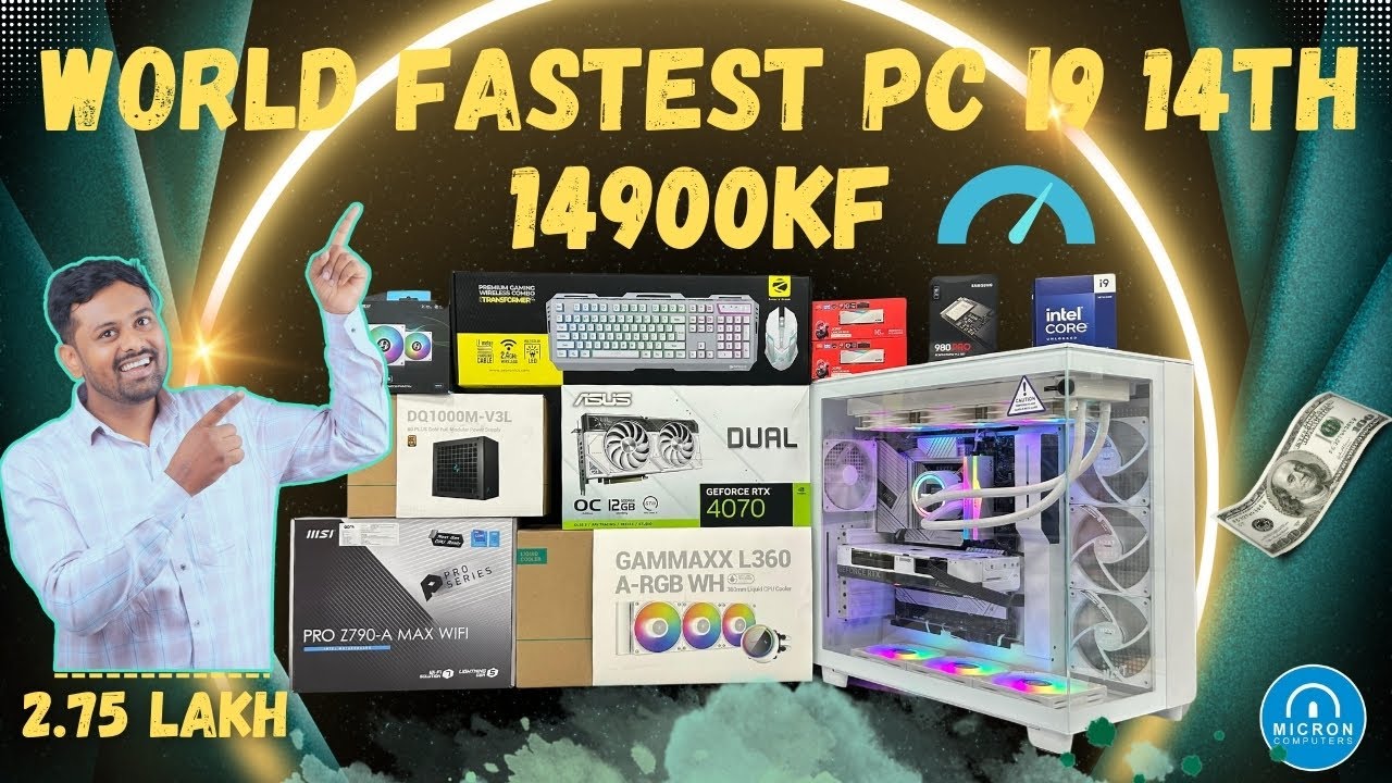 The World’s Fastest CPU 🖥️ | Intel i9 14Th Gen 14900KF | RTX 4070 🔥 ...