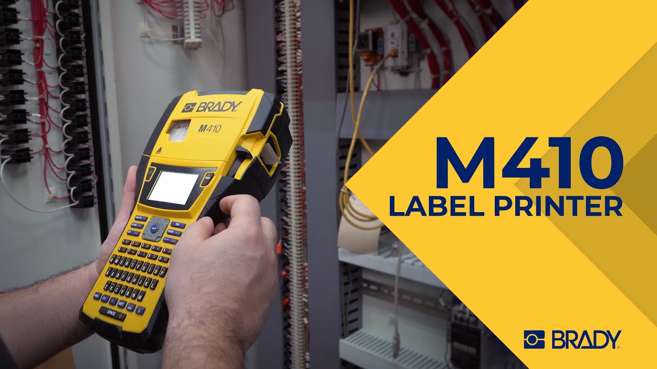Brady M410 Portable Label Printer | Overview - YouTube
