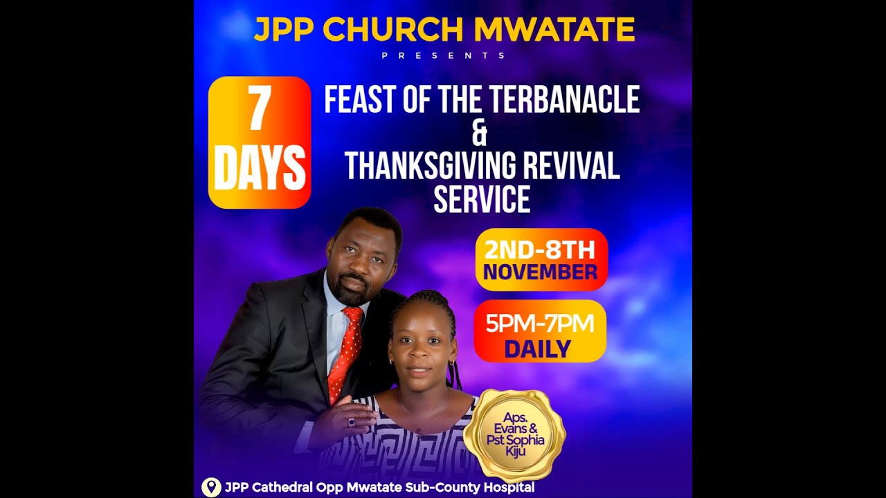FEAST OF THE TABERNACLE AND THANKSGIVING REVIVAL SERVICE DAY 1 || JPP ...