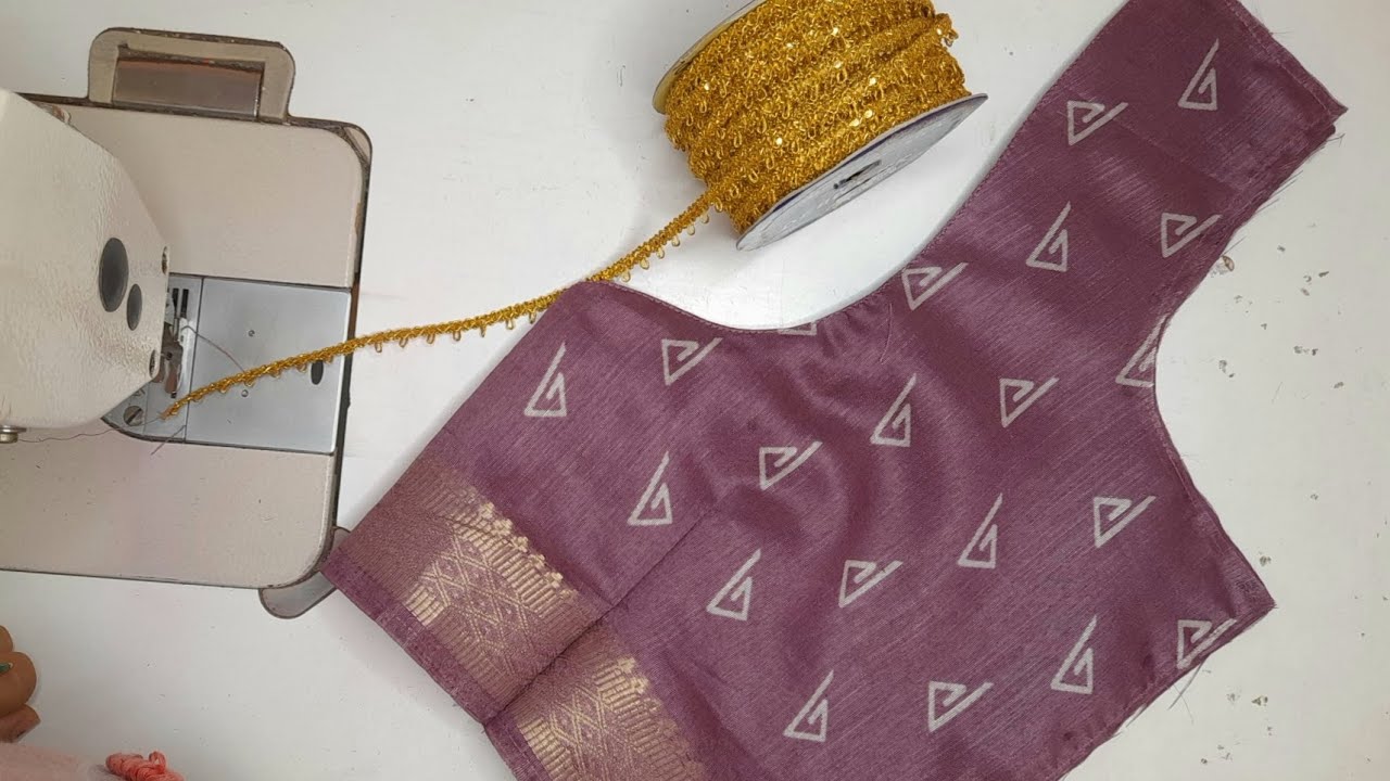blouse back bow design |new choli design 2024 - YouTube